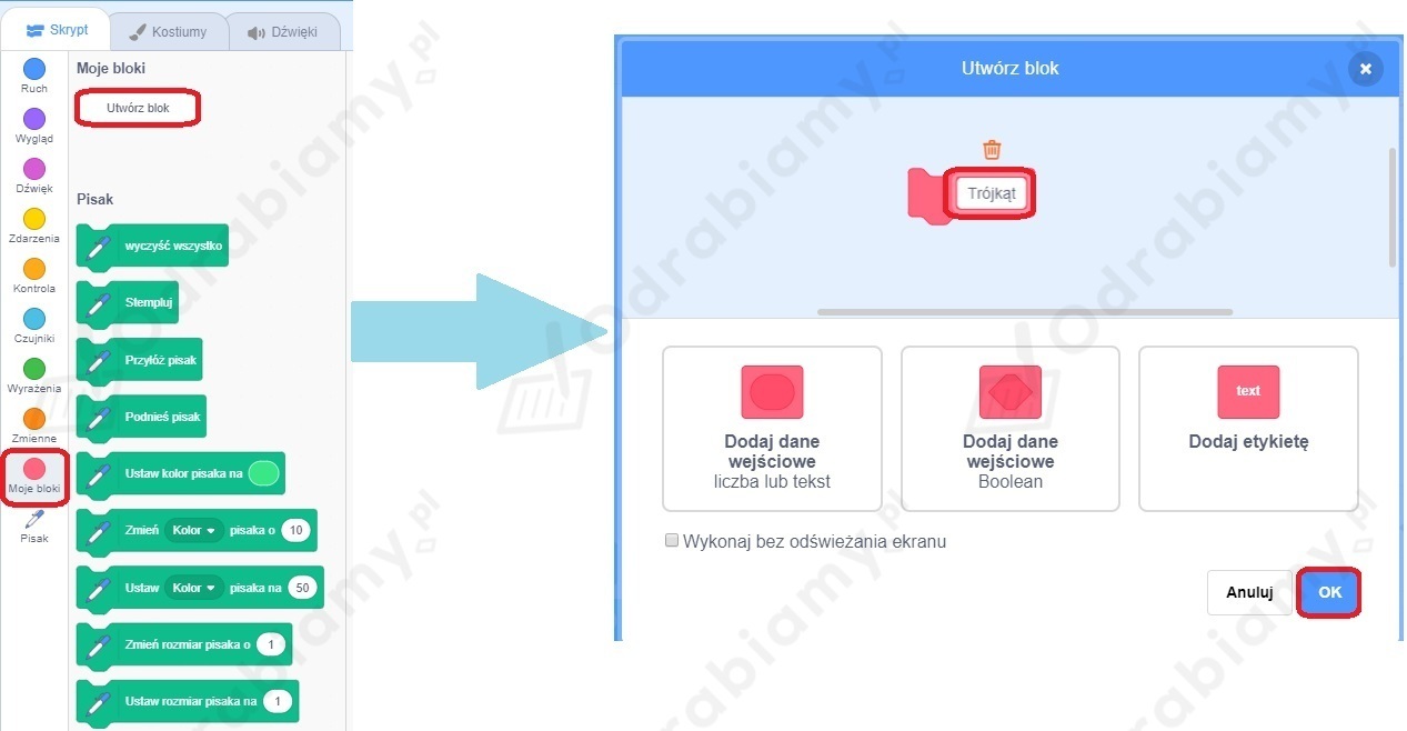 Wykonaj w programie Scratch rysunek złożony ...- Zadanie 1: Lubię to! 5 ...