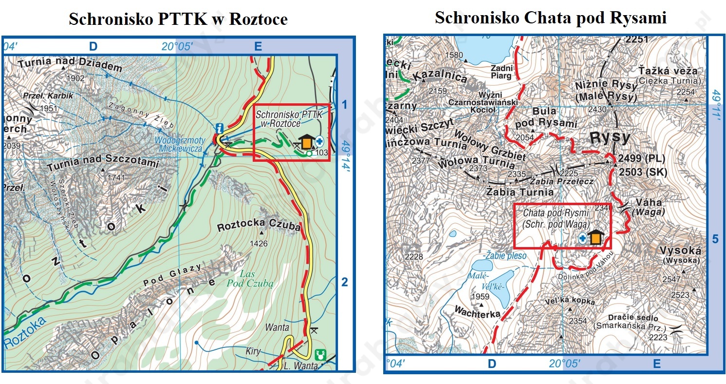 Na fotografiach przedstawiono schronisko Chata pod Rysami ...- Zadanie ...